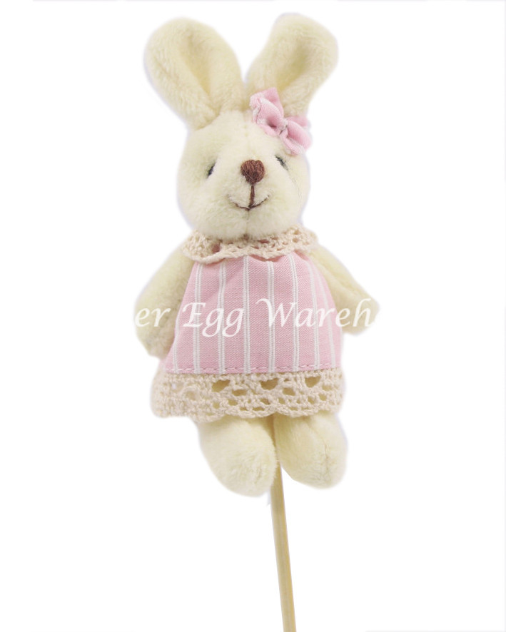 Bunny On Pick - Pink 11cm - Easter Egg Warehouse